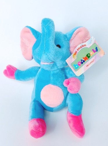 Pink & Blue Elephant Stuffed Plush Kelly Toy Animal Bean Pals With Tag ...
