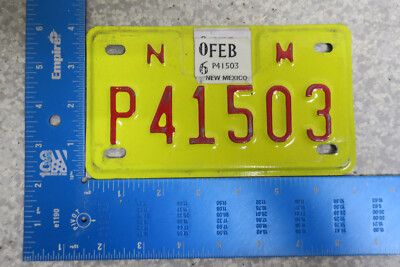 2006 06 NEW MEXICO NM MOTORCYCLE MC LICENSE PLATE TAG #P41503 | eBay