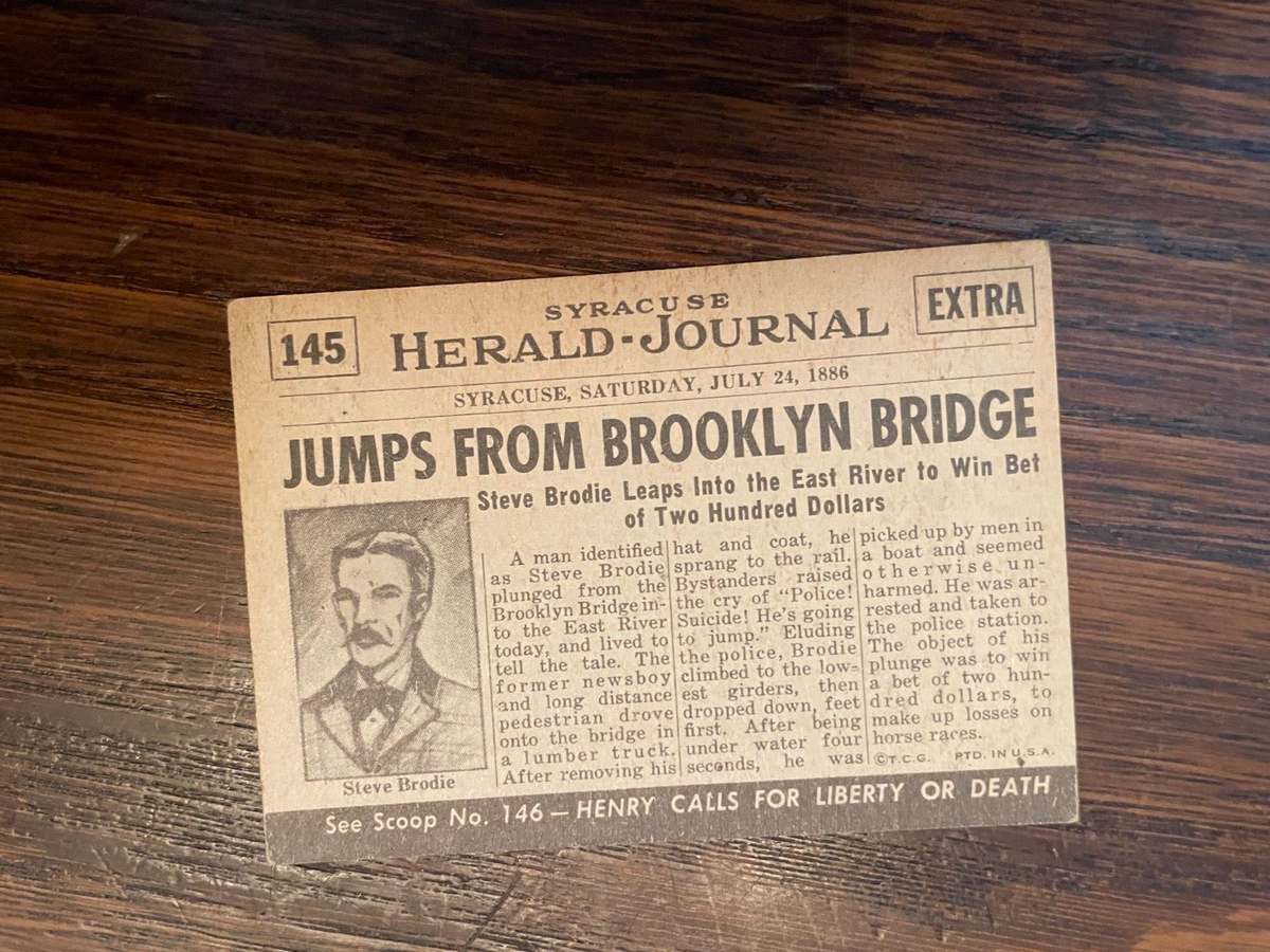 Steve Brodie Brooklyn Bridge