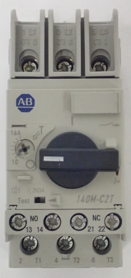 ALLEN BRADLEY 140M-C2T-C16 SER C 3 PH 10-16A 690V MOTOR CIRCUIT BREAKER ...