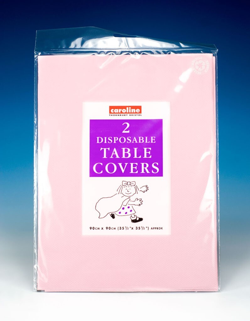 Pack of 2 Disposable Paper Table Covers / Cloths SQUARE 90CM X 90CM or ...