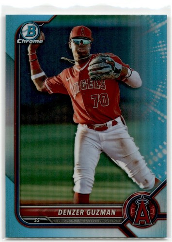 2022 Bowman Draft Baseball Chrome BLUE Denzer Guzman Rookie Angels #BDC ...