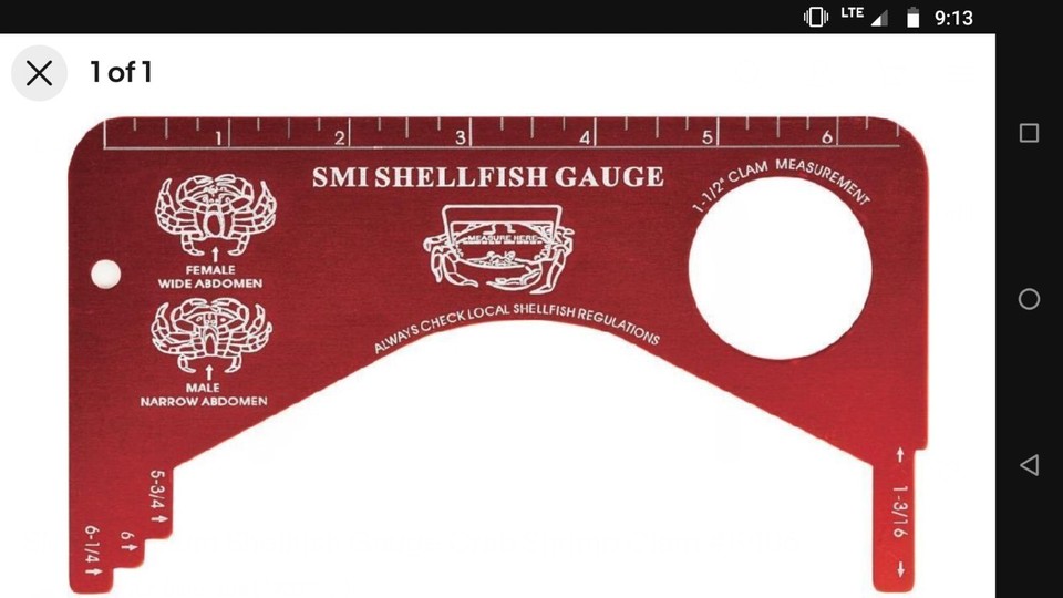 SMI aluminum shellfish gauge, shrimp prawn crab measure (4 pack) | eBay