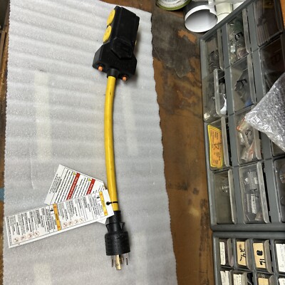 20 inch 220 generator Adapter cable with 4-110 plug ins Of62 | eBay