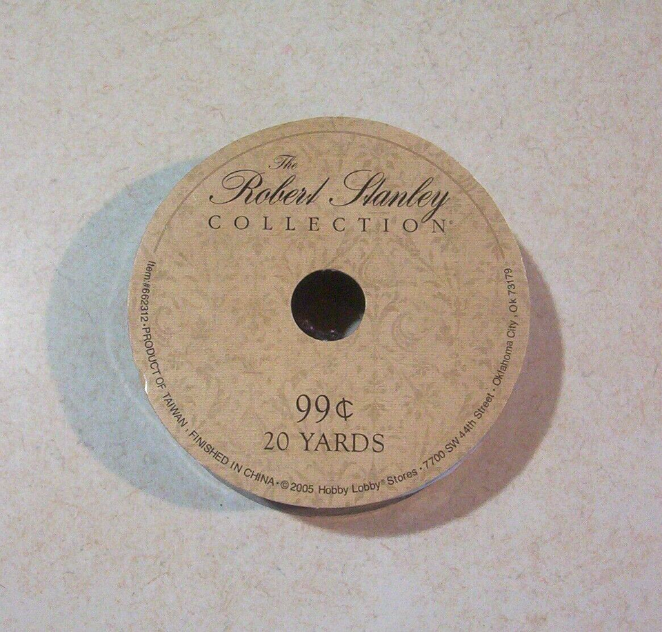 The Robert Stanley Collection Blue Satin 3/8" Ribbon 20 Yards Hobby ...