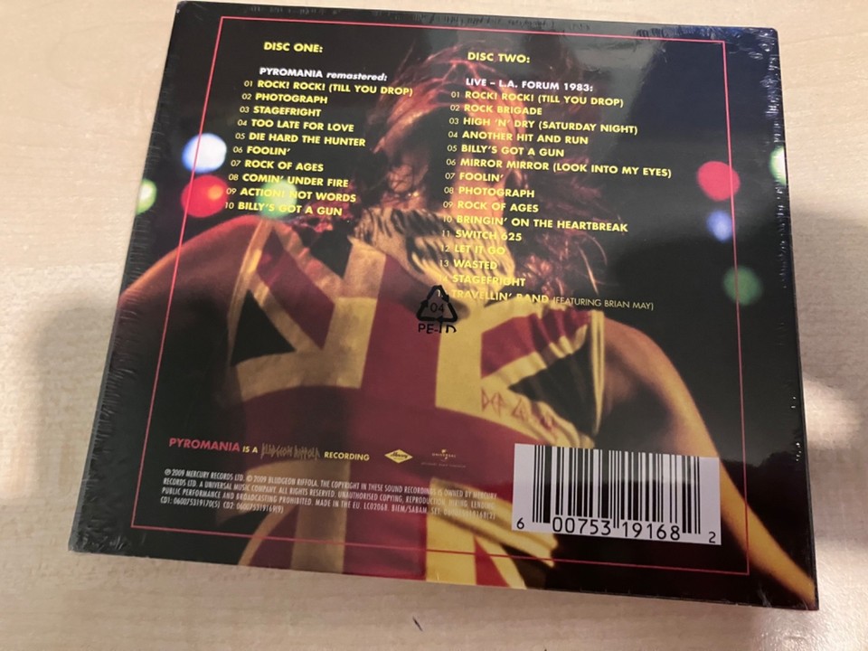 DEF LEPPARD - PYROMANIA (DELUXE EDITION 2-DISC CD ALBUM) NEW & SEALED ...