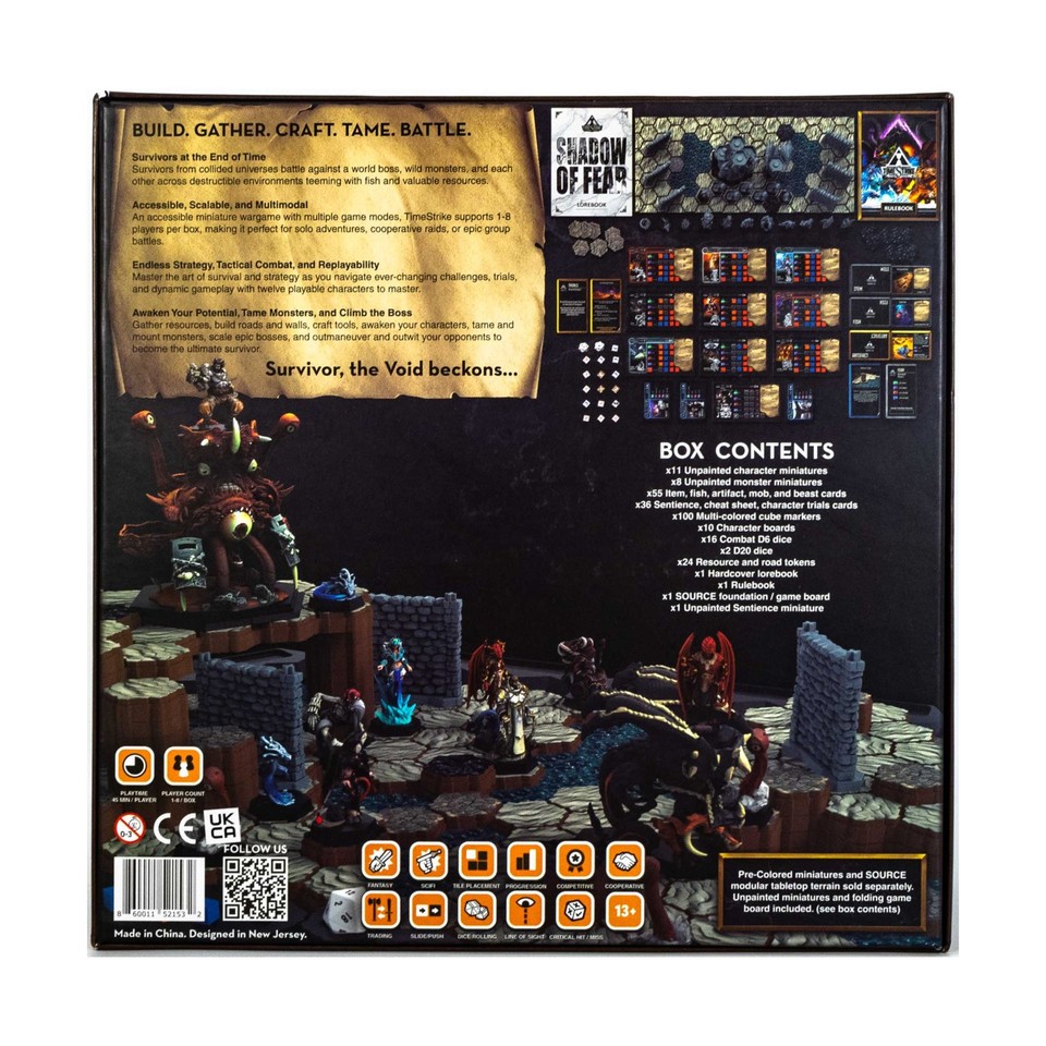 Adventure Together Board Games TimeStrike - Shadow of Fear Box Fair/NM ...