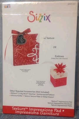 Sizzix Texturz Impressions Pad 655120 NIP | eBay