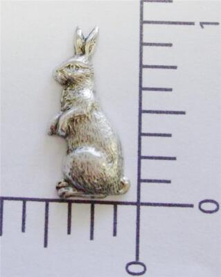 42154 3 Pc.- Matte Silver Oxidized Rabbit Brass Jewelry Finding | eBay
