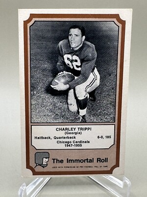 CHARLIE TRIPPI 1975 Fleer The Immortal Roll - EX/NM | eBay