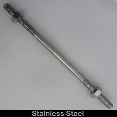 M6 Stainless Steel Threaded Stud Rod Link Left Hand/Right Hand Thread ...