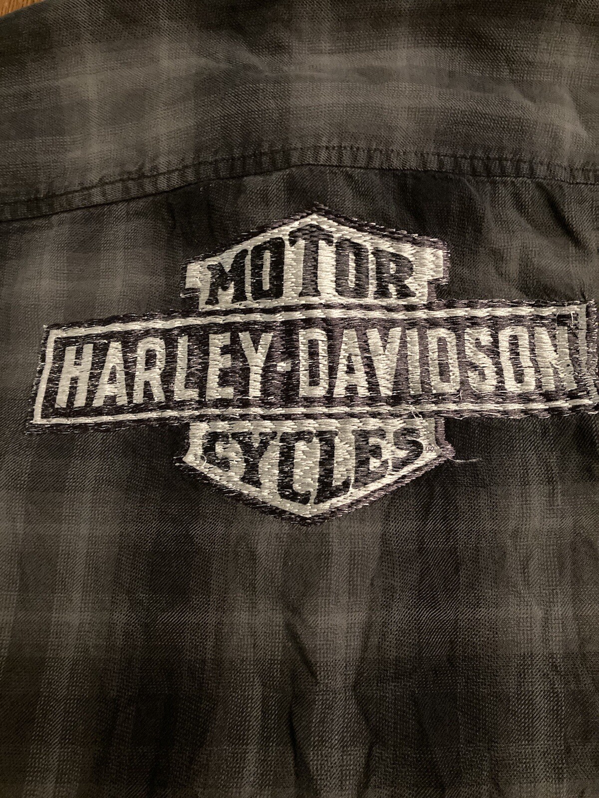 Harley Davidson Motorcycles Plaid Flannel Front Back … - Gem