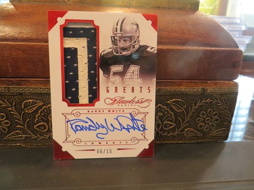 Panini Flawless Ruby Autograph Jersey Greats Cowboys Auto Randy White ...