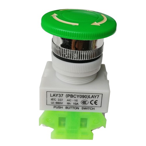 New Mushroom Emergency Stop Pushbutton Switch Self-Locking LAY7 ...