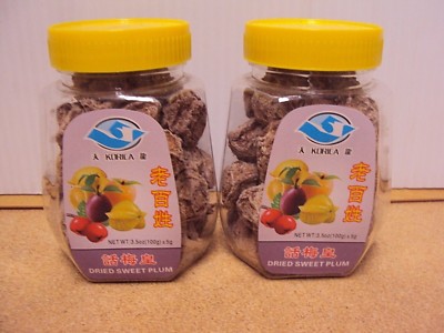 Lot 2 Dried Preserved Plum Perfect Sour-Sweet Snack 3.5 oz Traditional ...