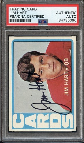 1972 TOPPS 88 SIGNED JIM HART PSA/DNA AUTO AUTHENTIC FB | eBay