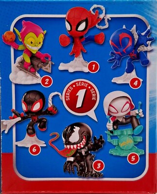 Marvel Mighty-Verse Collection Spider-Man Mini Action Figure Series 1 ...