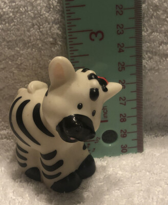 Fisher Price Little People Zoo Animal Zebra Ladybug On Back 3" PVC ...
