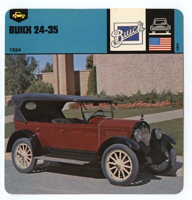 Buick 24-35 - GT / Production Car Edito Service SA Auto Rally Card | eBay