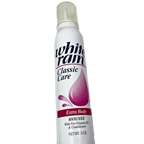 Empty WHITE RAIN Styling Mousse Extra Body Hair Formula Vintage 1997 ...