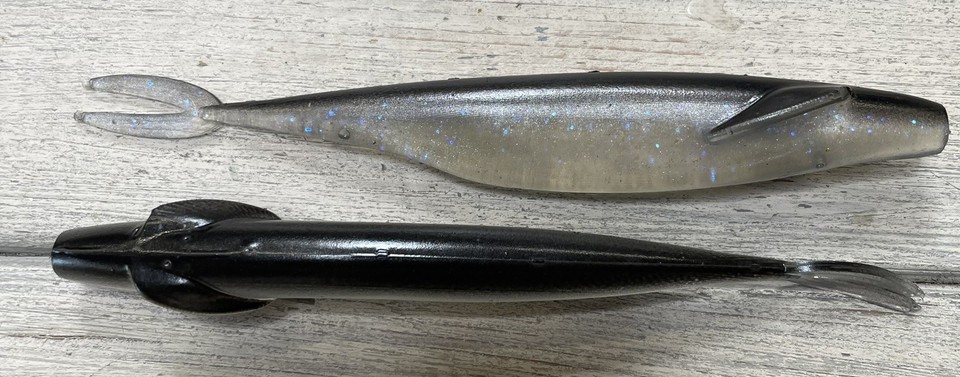 Deps Sakamata Shad Imitation 5.6” Electric Pearl Shad Live Scope Fluke ...