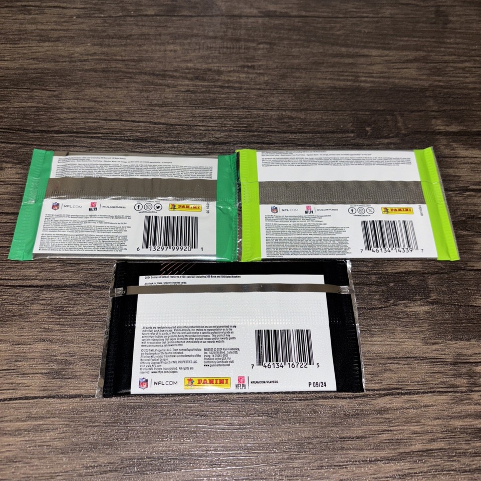2024-2023-2022 Donruss Football Packs-5 Card Packs-Factory Sealed ...