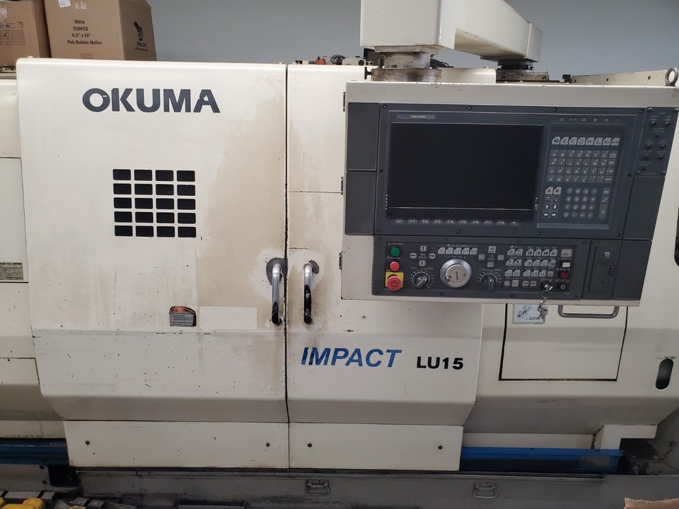 2001 Okuma LU15 Impact Twin-Turret CNC Turning Center Lathe | eBay