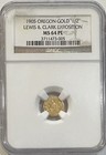 1905 Oregon "1/2" Gold Lewis & Clark Exposition - NGC MS 64 PL "Proof ...
