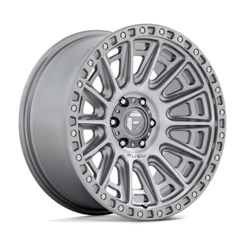 FUEL RIMS 17X9 FITS JEEP WRANGLER GLADIATOR SILVER PLATINUM WHEELS D833 ...
