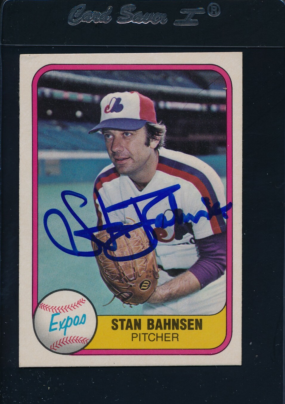 1981 Fleer #156 Stan Bahnsen Expos Signed Auto *25739 | eBay