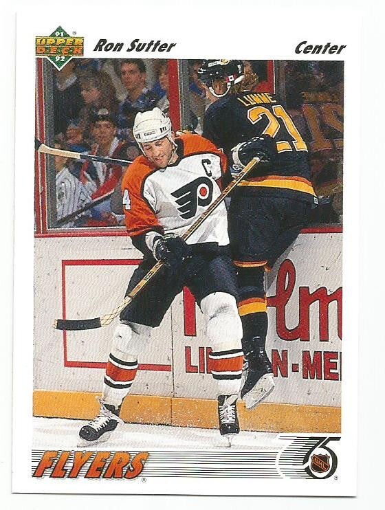 RON SUTTER 1991-92 UPPER DECK CARD NM-MT CONDITION | eBay