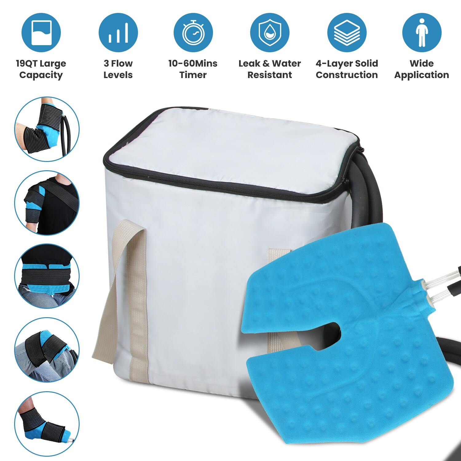 Cold Therapy Machine, Ice Therapy Machine System for Knee with Digital ...