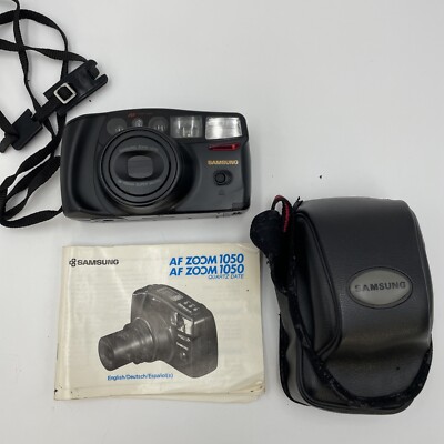 Samsung AF Zoom 1050 Black Point & Shoot Compact Film Camera 1990s 35mm ...
