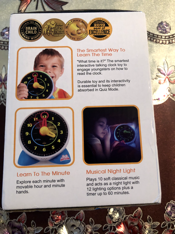 Best Learning Learning Clock Educational Talking Learn To Tell Time New ...