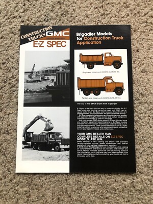 1980 GMC construction truck sales sheet. | eBay