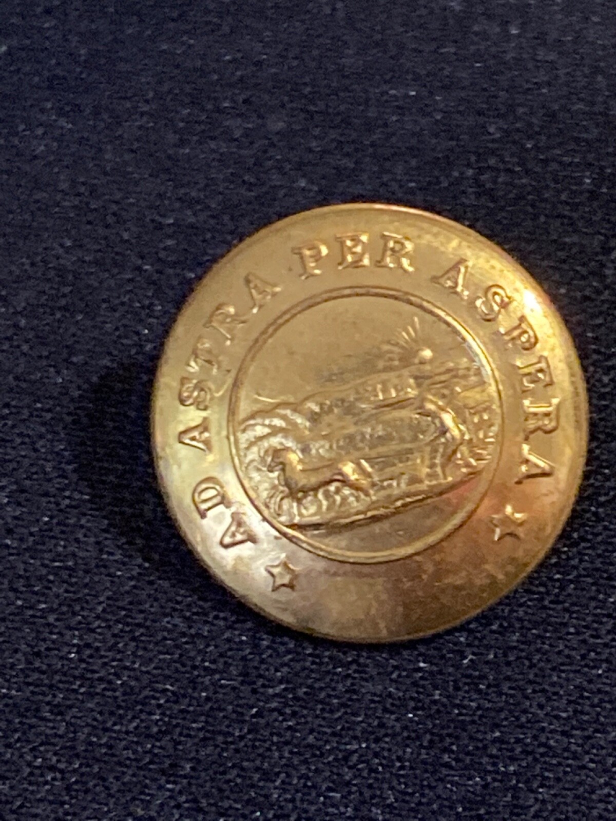 State Seal of Kansas Gold Button size 15/16” Superior Quality | eBay