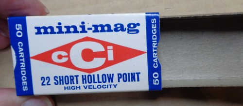 EMPTY 22 Ammo Box CCI MINI-MAG Short Hollow Point ABSOLUTE MINT | eBay