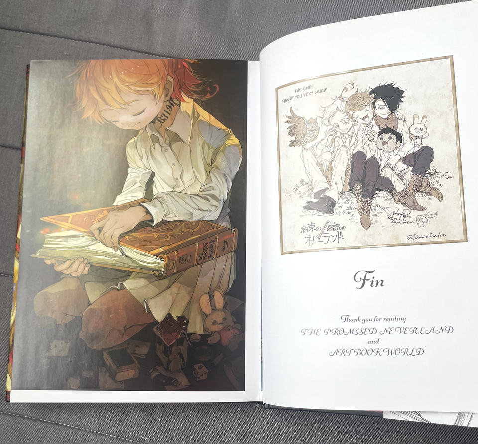 The Promised Neverland: Art Book World by Kaiu Shirai HARDCOVER Posuka ...