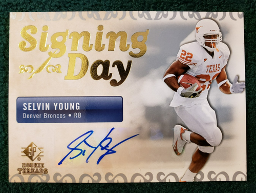 2007 SP Rookie Threads Selvin Young Signing Day Auto # SDA-SY MT | eBay