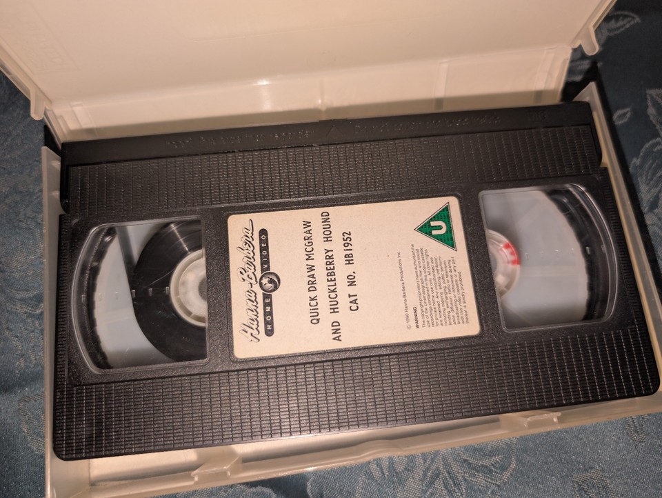 Quick Draw McGraw & Huckleberry Hound VHS 1990 Hanna-Barbera Vintage ...