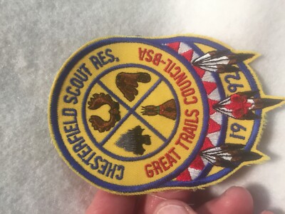 (b74) Boy Scouts - 1992 Chesterfield Scout Reservation patch | eBay