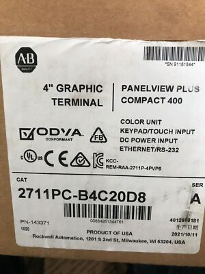 2711PC-B4C20D8 Series A Panelview Plus 400 Expedited Shipping Allen ...