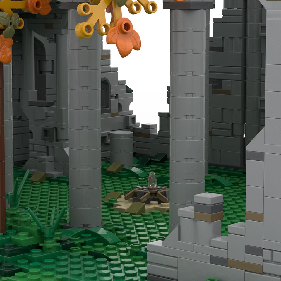 Modular Building Block Set MOC Bricks Toys for Church of Elleh DIY ...