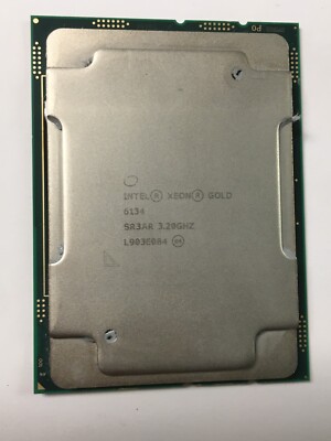Intel Xeon Gold 6134/SR3AR 3.20GHz 24.75MB 8-Core CPU Socket LGA3647 | eBay