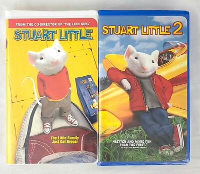 Set of 2 Tapes - Stuart Little (VHS, 2000) Stuart Little 2 (VHS, 2002 ...