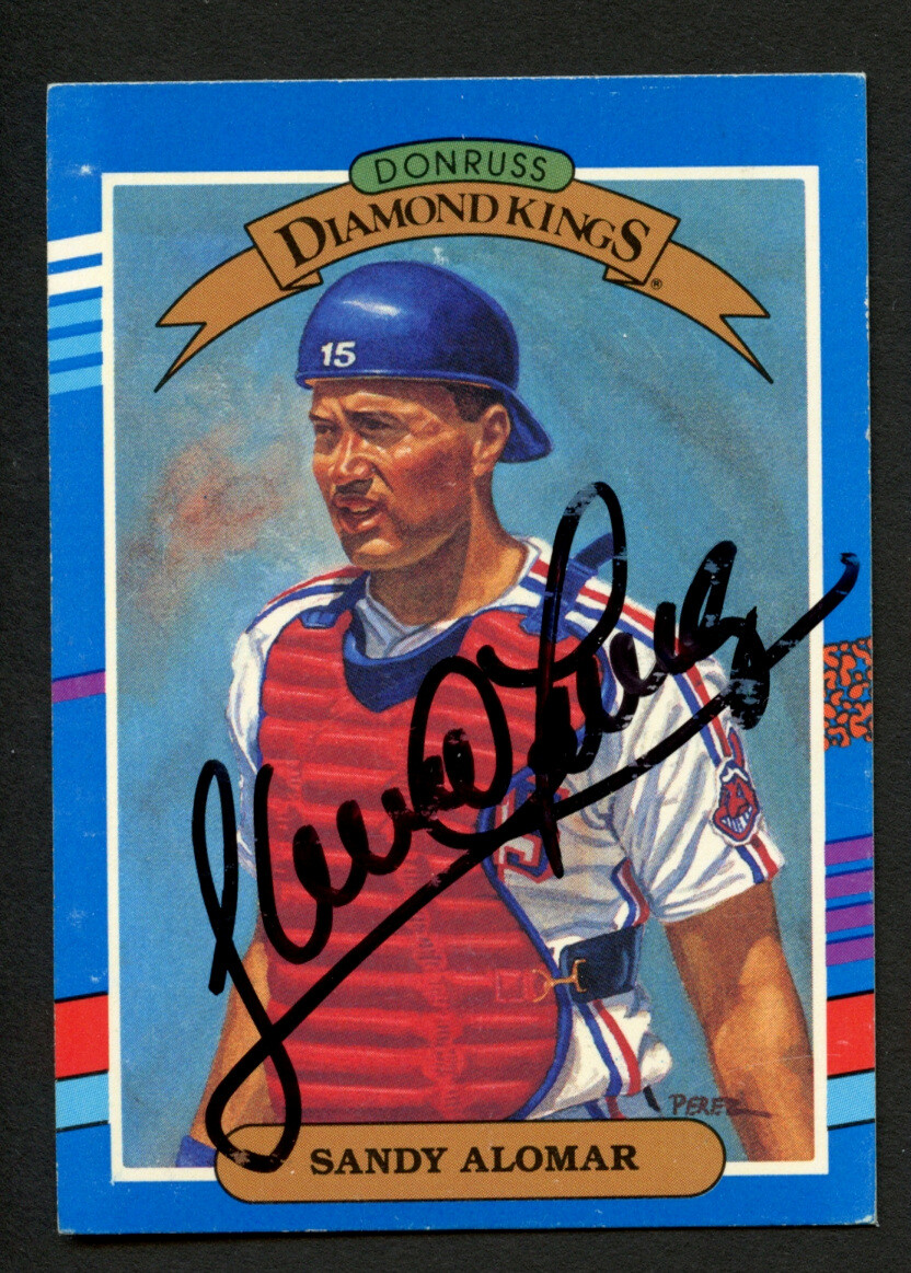 Sandy Alomar #13 signed autograph auto 1991 Donruss Baseball Trading ...