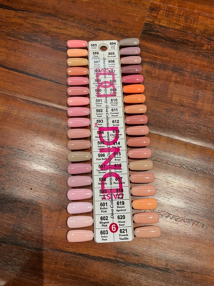 DC&DND Daisy Color Chart Gel Polish Color Sample Chart Palette Display ...