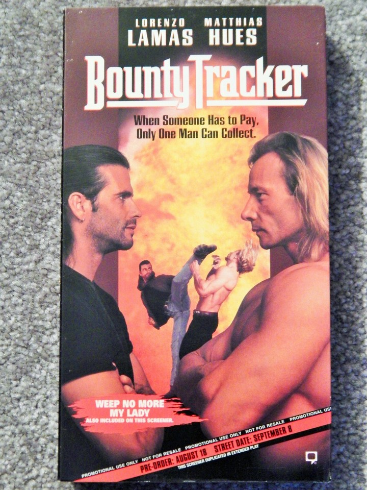 Bounty Tracker - VHS 1992 DEALER SCREENER - Lorenzo Lamas - ACTION ...