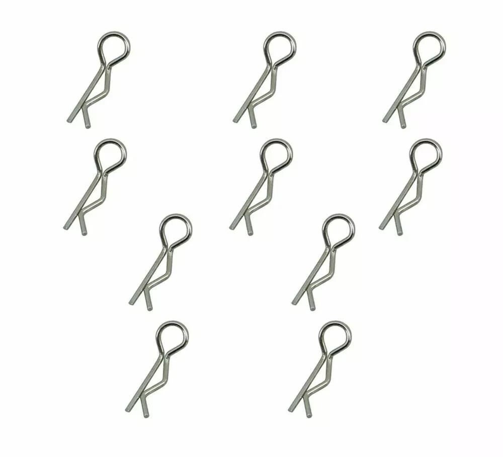 10Pcs/Set Stainless Steel Body Shell Clips Pin for RC 1/10 Model Car ...