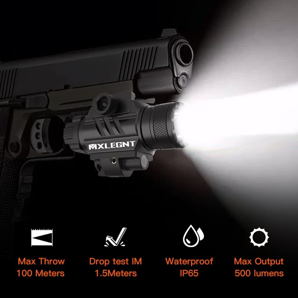 Rail-Mounted weapon light/flashlight Combo 400-Lumen | eBay